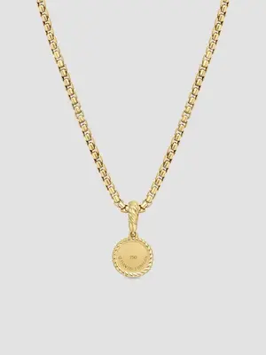 David Yurman Evil Eye Amulet In 18k - Emerald