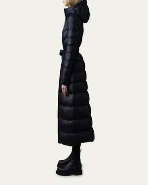 Mackage Calina Zip-front A-line Down Coat - Black