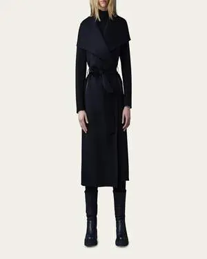 Mackage Mai Wool Wrap Coat - Black
