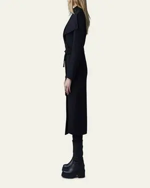 Mackage Mai Wool Wrap Coat - Black