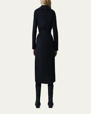 Mackage Mai Wool Wrap Coat - Black