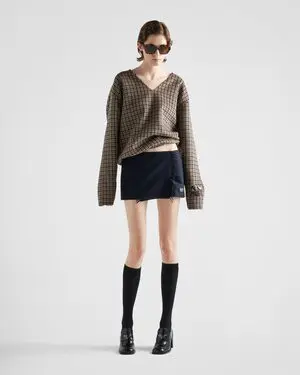 Prada Cashmere Mini Skirt
