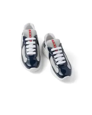 Prada America's Cup Biker Fabric Sneakers - Blue