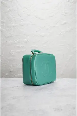 Chanel Caviar Timeless Vanity Bag - Turquoise