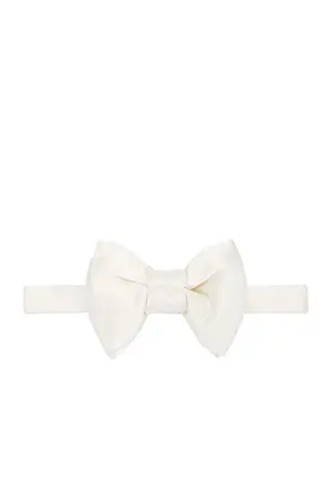 TOM FORD Satin Bow Tie White