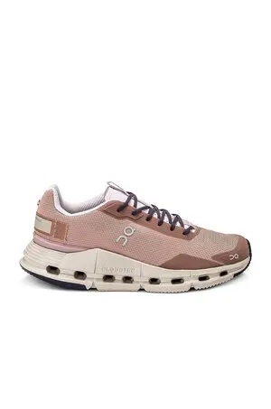 On On Cloudnova Form Sneaker In Rose Rosebrown & Orchid