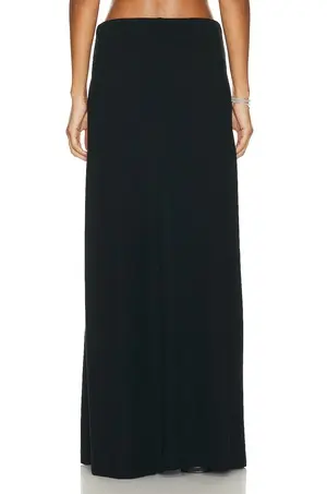 LESET Lauren High Waist Maxi Skirt - Black
