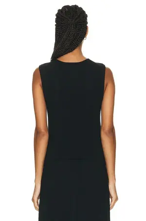 LESET Lauren Sleeveless Crewneck Top
