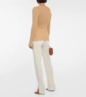 Jacquemus La Maille Dao Ribbed-knit Sweater - Beige