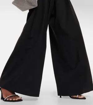 Giuseppe Di Morabito Wool-blend Wide-leg Pants