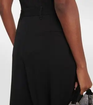 Giuseppe Di Morabito Wool-blend Wide-leg Pants