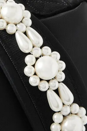 Simone Rocha Embellished Shell Belt Bag - Black