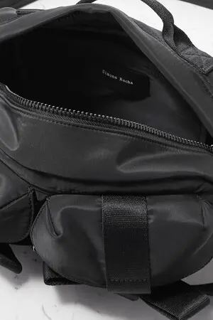 Simone Rocha Embellished Shell Belt Bag - Black