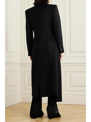 Alexander McQueen Double-breasted Asymmetric Wool-felt Coat