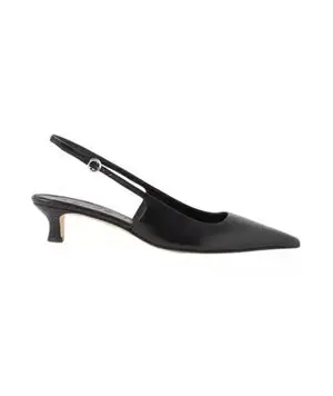 AeydĒ Catrina Leather Slingback Pumps - Black