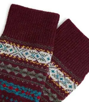 Barbour Wool-blend Fair Isle Socks