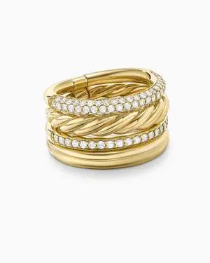 David Yurman Dy Mercer® Multi Row Ring - Diamond