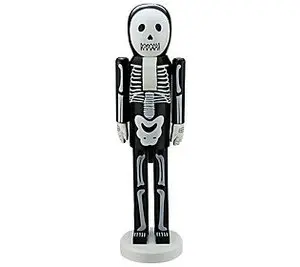 NORTHLIGHT Wooden Skeleton Halloween Nutcracker - One-color