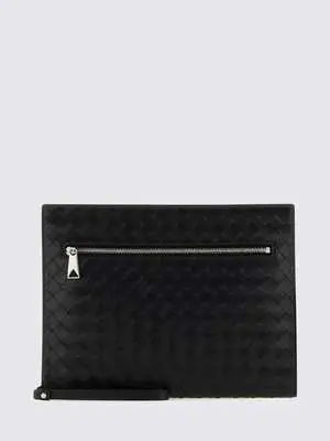 Bottega Veneta Intreccio Leather Document Holder - Black