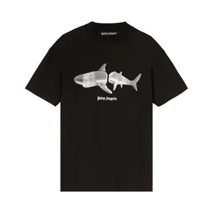 Palm Angels Shark Classic Tee /white - Black