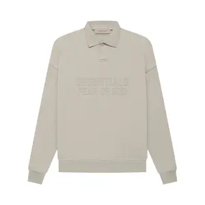 Fear Of God Long Sleeve Polo - Grey