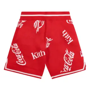 Kith X Coca-cola X Mitchell & Ness Coke Logo Short