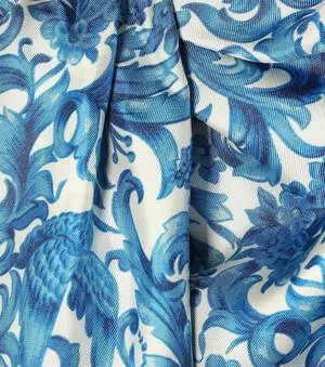 Valentino Garavani Printed Silk-twill Midi Dress