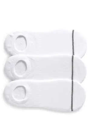 Nordstrom 3-pack Everyday No Show Socks - White