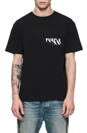PURPLE BRAND Oversize Logo Graphic T-shirt
