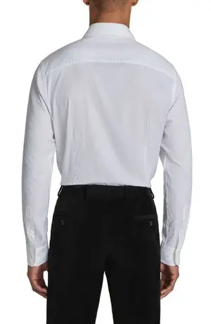JACK VICTOR Aurelio Cotton & Silk Blend Dress Shirt
