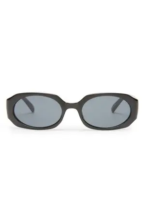 Le Specs Shebang 52mm Rectangular Sunglasses - Black