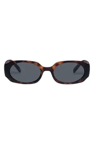 Le Specs Shebang 52mm Rectangular Sunglasses Matte Tort
