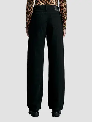 Rag & Bone Featherweight Logan Wide-leg Pant - Black