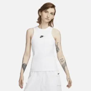 Nike Sportswear Ribbed Tank Top White