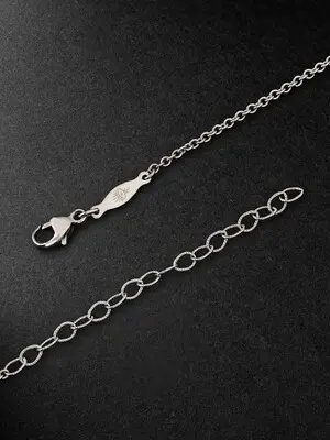 Jacquie Aiche White Gold Diamond Cross Pendant Necklace