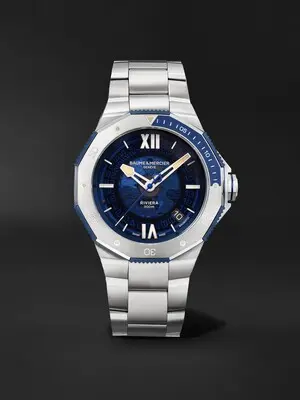 Baume & Mercier Riviera 50th Anniversary Automatic 42mm Stainless Steel Watch - Blue