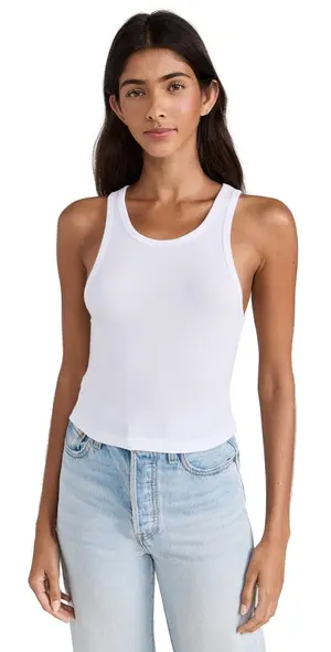 Cotton Citizen Verona Crop Tank - White