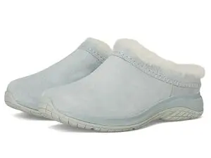 Merrell Suede Faux Fur Lined Clogs - Calcite