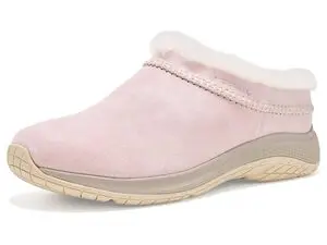 Merrell Suede Faux Fur Lined Clogs - Quartz