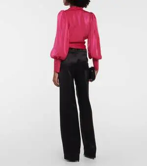 Costarellos Mouglalis Wrap Blouse