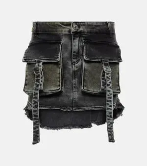 Blumarine Denim Mini Skirt - Black