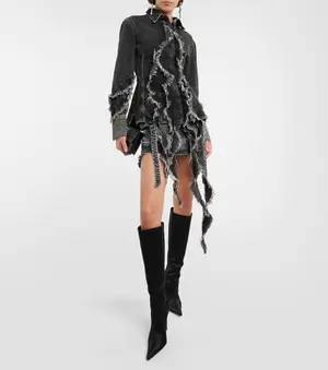 Blumarine Denim Mini Skirt - Black