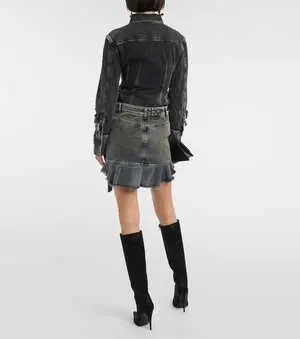 Blumarine Denim Mini Skirt - Black