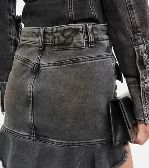 Blumarine Denim Mini Skirt - Black