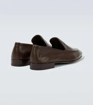 Manolo Blahnik Truro Leather Loafers