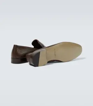 Manolo Blahnik Truro Leather Loafers
