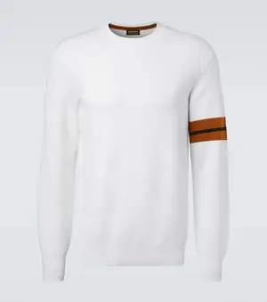 Zegna Ribbed-knit Wool Sweater - White