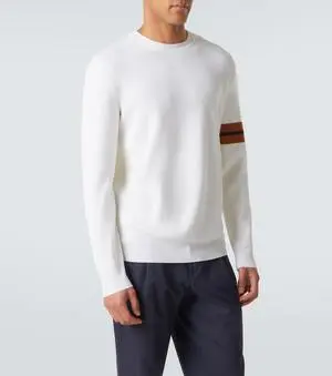 Zegna Ribbed-knit Wool Sweater - White