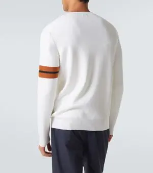 Zegna Ribbed-knit Wool Sweater - White