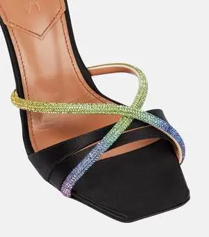 D'ACCORI Lust Embellished Satin Mules